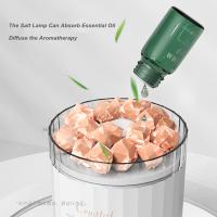 China Portable Crystal Himalayan Salt Lamp Ultrasonic Air Humidifier With Soothing Atmosphere Lamp for sale