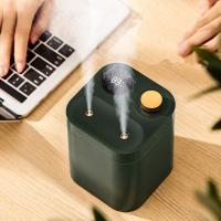 China LED Light Heavy Fog Ultrasonic USB Home Air Humidifier 1000ML Double Nozzle Cool Mist Warm for sale