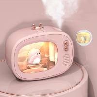 China Creative TV Cute Pet Ultrasonic Air Humidifier Portable Wireless USB Rechargeable Cool Mist for sale