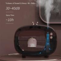 China Creative TV Cute Pet Ultrasonic Air Humidifier Portable Wireless USB Rechargeable Cool Mist for sale