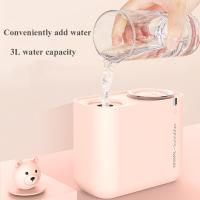 China 3000ML Dual Spray Ultrasonic Atomizer Large Capacity Home Office Air Humidifier Cool Mist Maker for sale