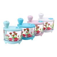 China New Arrival Upgrade Version Mini Fish Tank Humidifier USB Anion Soothing Colorful Light Humidifier for sale