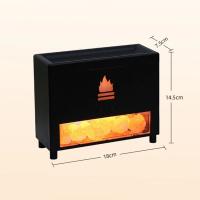 China Simulation Closet 3D Flame Aromatherapy Salt Stone Air Humidifier USB Essential oil Diffuser for Home Room Fragrance for sale