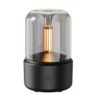 China Home Office Use Candle Light Intelligent Humidifier  2022 Creative Gifts Simulation Candle Light Aroma Diffuser for sale