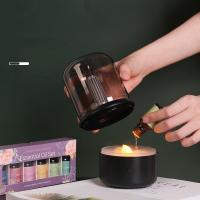 China Home Office Use Candle Light Intelligent Humidifier  2022 Creative Gifts Simulation Candle Light Aroma Diffuser for sale