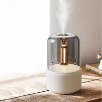 China Home Office Use Candle Light Intelligent Humidifier  2022 Creative Gifts Simulation Candle Light Aroma Diffuser for sale