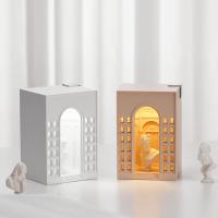 China Building Shape Home Decoration Rechargeable Sleeping Night Lamp With 3 Level Brightness for sale