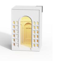 China Building Shape Home Decoration Rechargeable Sleeping Night Lamp With 3 Level Brightness for sale