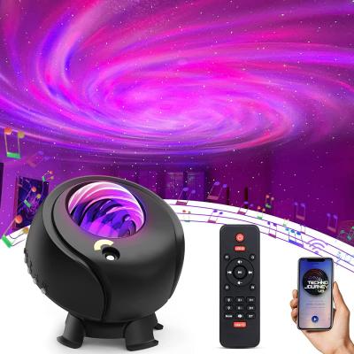China 2022 Newest Galaxy Music star Projector Lamp Romantic Nebula Aurora Starry Bedside Atmosphere Lamp with Remote controlle for sale
