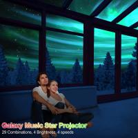 China 2022 Newest Galaxy Music star Projector Lamp Romantic Nebula Aurora Starry Bedside Atmosphere Lamp with Remote controlle for sale