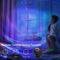 China 2022 Newest Galaxy Music star Projector Lamp Romantic Nebula Aurora Starry Bedside Atmosphere Lamp with Remote controlle for sale