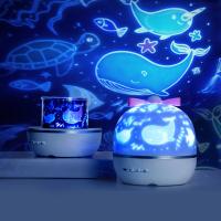 China Bedside Romantic Atmosphere Night Light Birthday Gifts Upgrade Stereoscopic Vision Mini Dream Wish Box Projector Lamp for sale