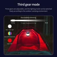China 2022 New Portable Outdoor Multi-function Camping Tent Lights Rechargeable Waterproof Portable Emergency Lights for sale