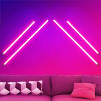 China TV Background Led Indoor Home Decor RGB App Remote Google Alexa  Control Combination Modern Smart Plug In Sconce Wall La for sale