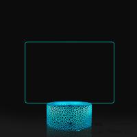 China Creative Gifts Girl Bedroom Sleeping Lamp Cute Soft Light Desk Lamp 3D Night Light Message Board for sale