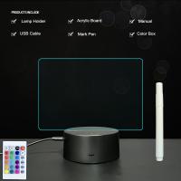 China Creative Gifts Girl Bedroom Sleeping Lamp Cute Soft Light Desk Lamp 3D Night Light Message Board for sale