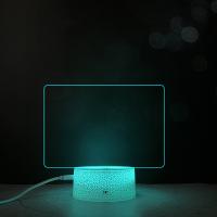 China Creative Gifts Girl Bedroom Sleeping Lamp Cute Soft Light Desk Lamp 3D Night Light Message Board for sale