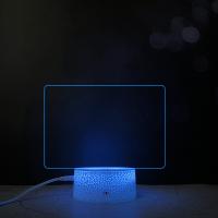 China Creative Gifts Girl Bedroom Sleeping Lamp Cute Soft Light Desk Lamp 3D Night Light Message Board for sale