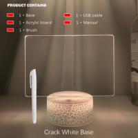 China Creative Gifts Girl Bedroom Sleeping Lamp Cute Soft Light Desk Lamp 3D Night Light Message Board for sale