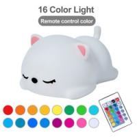 China Soft Silicone Rabbit Kids Nursery Bedside Nightlight Lamp Gifts Touch Sense RGB LED Bunny Night Light for sale