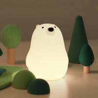 China Kawai Bear Kids Baby Nursery Bedroom Night Light lamp Gifts Silicone Bear Light Kids Night Light for sale