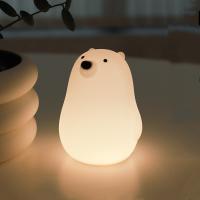 China Kawai Bear Kids Baby Nursery Bedroom Night Light lamp Gifts Silicone Bear Light Kids Night Light for sale