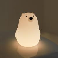 China Kawai Bear Kids Baby Nursery Bedroom Night Light lamp Gifts Silicone Bear Light Kids Night Light for sale