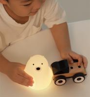 China Kawai Bear Kids Baby Nursery Bedroom Night Light lamp Gifts Silicone Bear Light Kids Night Light for sale