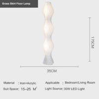 China Nordic Modern Floor Lamp Living Room Bedroom Decoration Lighting Grass Skirts Floor Lamp For Indoor for sale