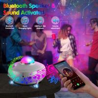 China 2022 New 12 Constellations Music Galaxy Projector Lamp Romantic Nebula Planet Laser Atmosphere lamp with BT and Remote C for sale