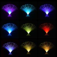 China Remote Control Colorful Christmas Xmas Party Decor Luminous Flower Lamp Gradients Led Optic Fiber Star Light for sale