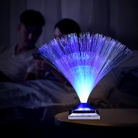 China Remote Control Colorful Christmas Xmas Party Decor Luminous Flower Lamp Gradients Led Optic Fiber Star Light for sale