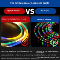 China Outdoor IP67 12V 6*12MM Marquee Flowing Water Silicone Strip Lights Colorful Flexible Neon Light Strip for sale
