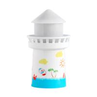 China 2022 Creative Gift 360 degree Rotating Watchtower Projection lamp 1500mAh Rechargeable sleeping Night Light Music Box Fo for sale