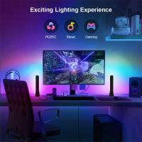 China Smart Home Light Computer Background RGB Symphony Desktop Atmosphere Gaming Pickup Light WIFI BT Music Sensor Light Bar for sale