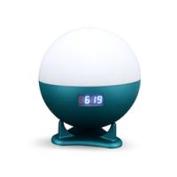 China Bedside Smart WIFI APP Control Full Colors Wake Up Table Lamp With Alarm Clock White Noise Touch Sense Wake Up Light for sale