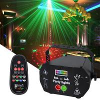 China Party Lights Dj Disco Lights Strobe Stage Light Sound Activated Multiple Patterns Projector with Remote Control for Part for sale