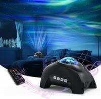 China Aurora Projector Star Night Lights Northern lights Galaxy Projector for Bedroom Kids Gift with Wireless Speaker & White for sale