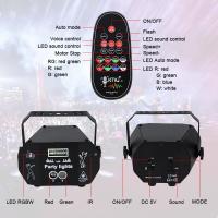 China New Mini 3 in 1 Laser Light Sound Activated USB LED Stage Lights Adjustable Speed Party Atmosphere Lamp with Remote Cont for sale