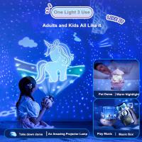 China 2022 Christmas Gift Dream Rolling Huts Projector Lamp With Wireless Speaker 360 Degree Rotation 12 Projection Films Cust for sale