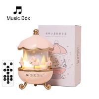 China 2022 Christmas Gift Dream Rolling Huts Projector Lamp With Wireless Speaker 360 Degree Rotation 12 Projection Films Cust for sale