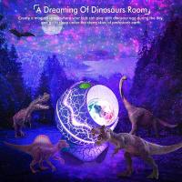 China Star Projector Dinosaur Egg Galaxy Projector for Bedroom Remote Control White Noise Speaker 14 Colors LED Night Light Fo for sale