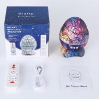 China Star Projector Dinosaur Egg Galaxy Projector for Bedroom Remote Control White Noise Speaker 14 Colors LED Night Light Fo for sale