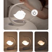 China Creative 2 in 1 Cute Hanging Bird Night light Wireless Speaker Colorful Atmosphere Light Sleeping Night Light  Home Deco for sale