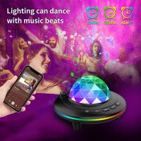 China New UFO Ocean Wave Star Projector Light Laser All Star Projection Night Light Lamp With Speaker For Bedroom Party Game R for sale