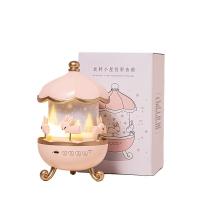 China Romantic Rotary House Starry Sky Projector Night Light Kids Adults Dream Cosmic Projection LED Lamp With Music Wireless for sale