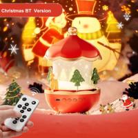 China Christmas Gift Dream Star Projector Night Light Creative Rotary House Music Box Projector Lamp With Wireless Speaker for sale