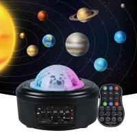 China Creative Starry Music Projector Vivid Ten Planetary Projection Lamp Wireless Speaker support TF card For Kids Holiday Gi for sale