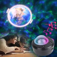 China Creative Starry Music Projector Vivid Ten Planetary Projection Lamp Wireless Speaker support TF card For Kids Holiday Gi for sale
