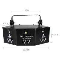 China DJ Disco Laser Light 9 Eyes Laser Strobe Led Party Lights Projector Voice Control DJ Night Club Bar Decoration Strobe li for sale